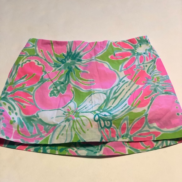 Lilly Pulitzer | Bottoms | Lilly Pulitzer Girls Flower Print Skort Size ...